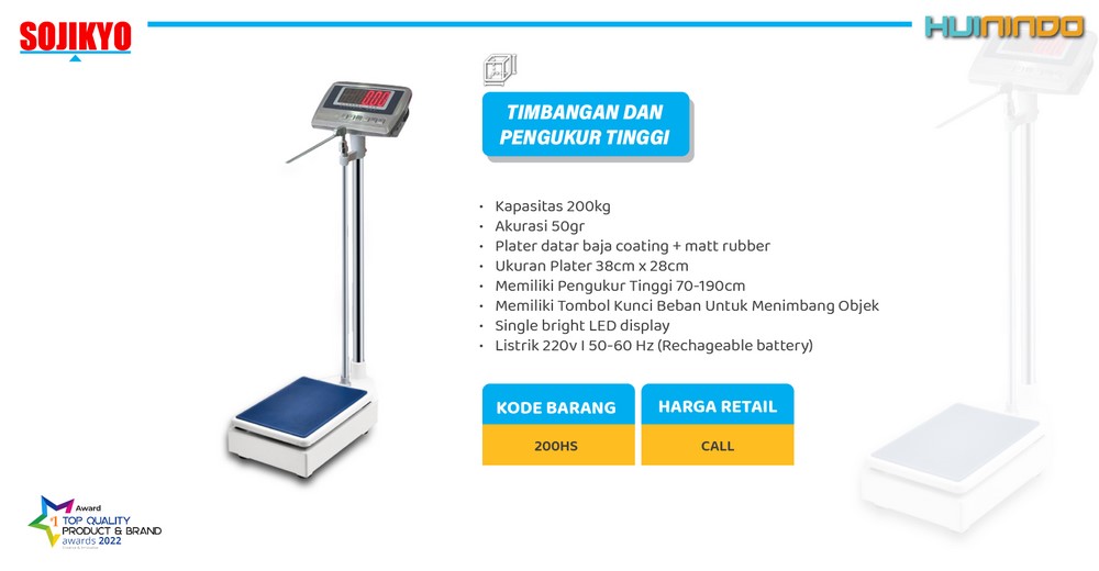 TIMBANGAN DAN PENGUKUR TINGGI - Sojikyo TIMBANGAN DAN PENGUKUR TINGGI - Sojikyo
